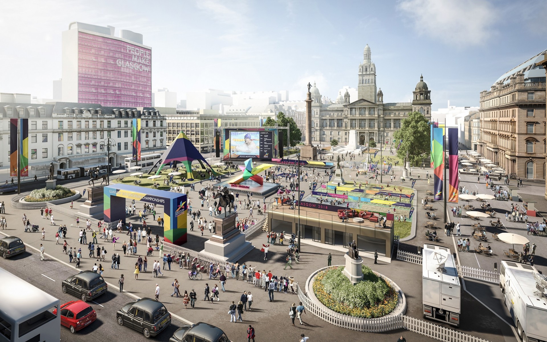 George Square to serve as Glasgow 2018 hub : August 2018 : News ... George Square to serve as Glasgow 2018 hub : August 2018 : News ...
